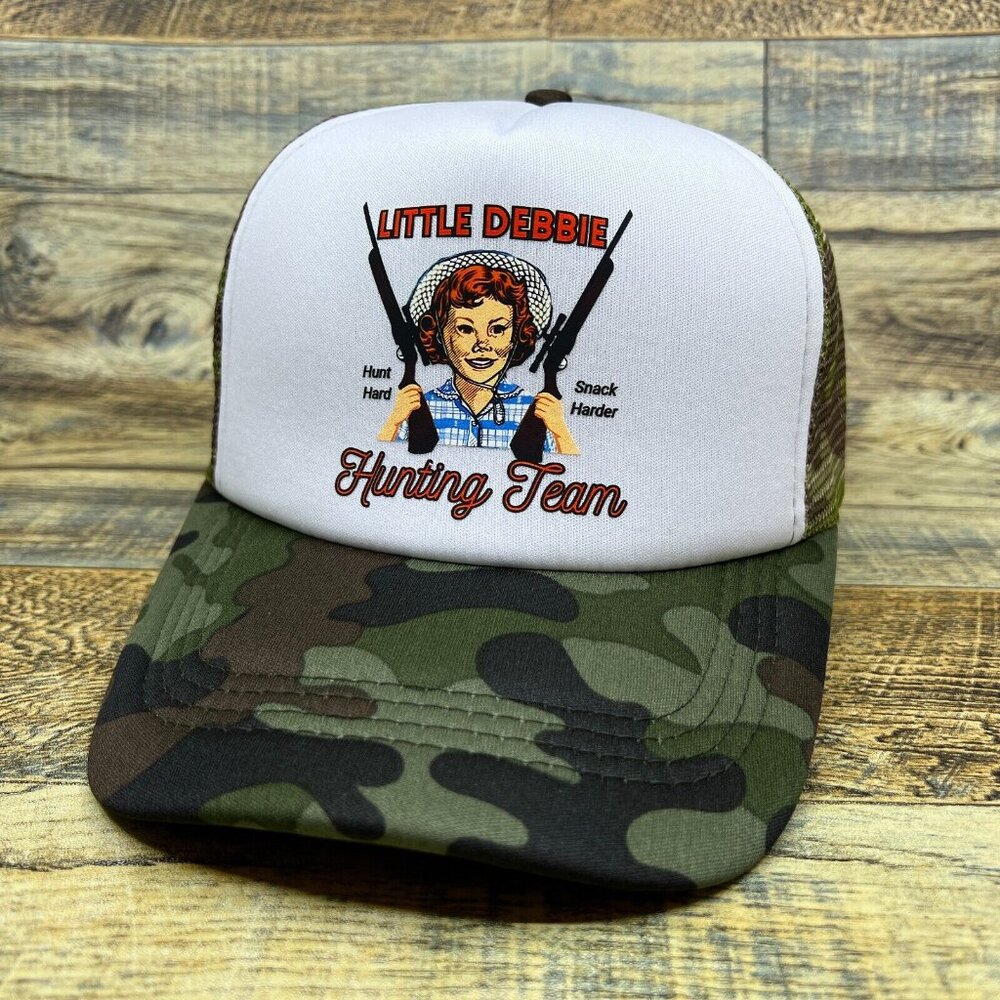 Little Debbie Hunting Team Unisex Trucker Hat Camo Hu… - Gem
